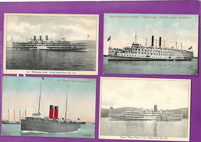 dayliner ships 1910-30s Postcards lot of 4 Hudson River/SS Boston | eBay