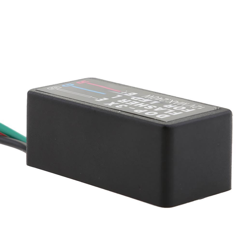 3X Motorcycle 100A 12V LED Brake Stop Light Strobe Flash Module | eBay