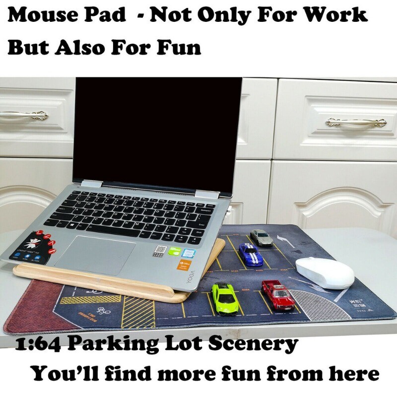 1: 64 Model Car Mouse Pad Scenery w/ Parking Lot Shooting Pad Mouse Pad ...