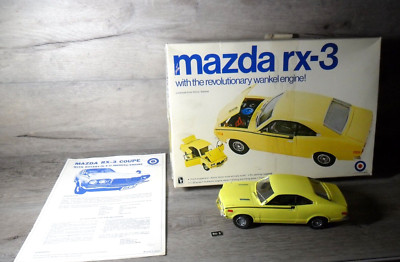 Entex Mazda RX-3 Coupe w/Wankel Engine 1/20 Model Kit Car Built ...