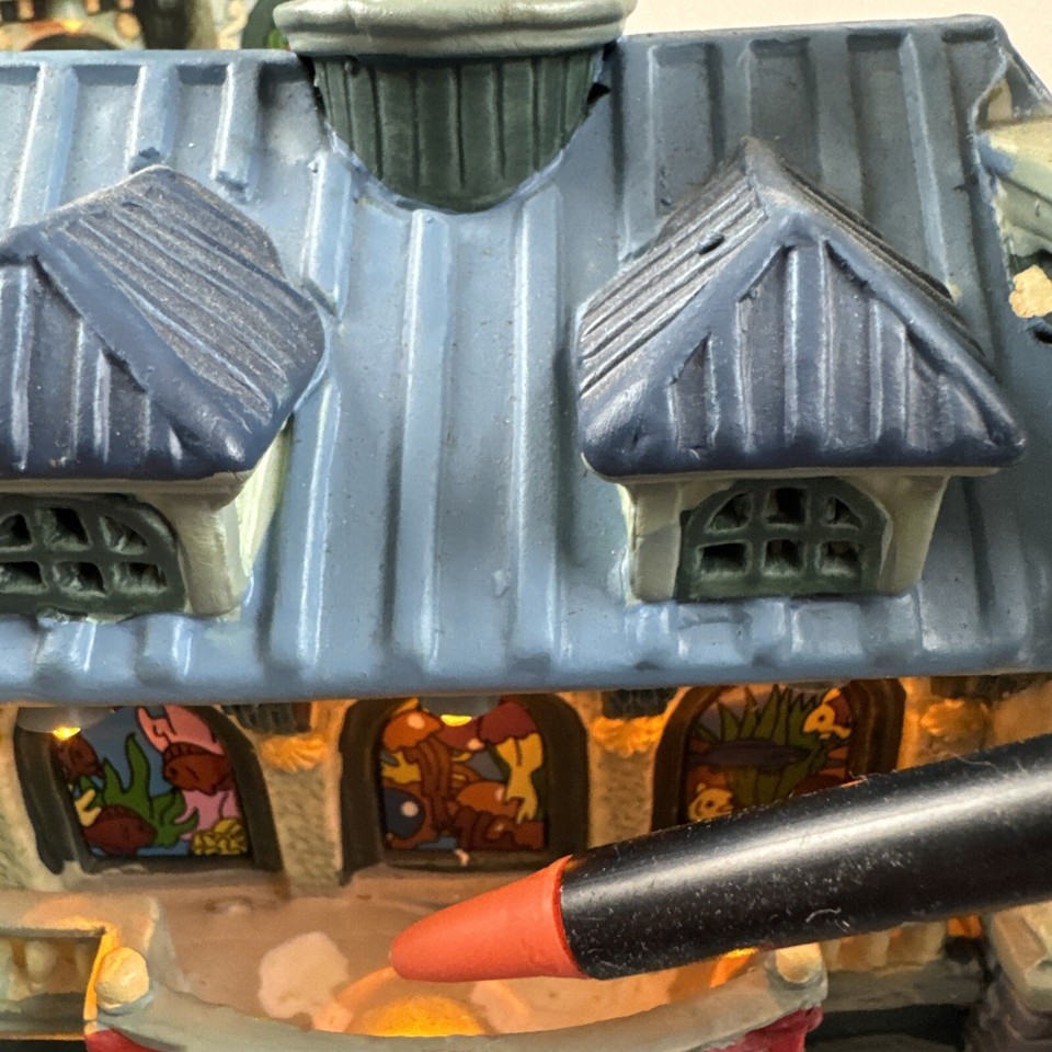 LEMAX SHELL BEACH AQUARIUM -Holiday Village -lighted - Retired Piece ...