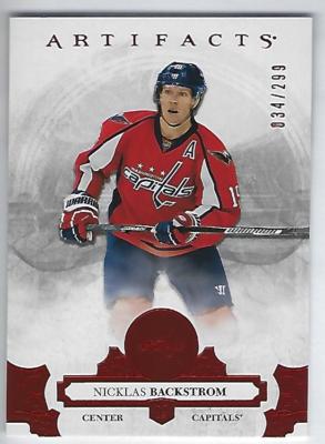 2017-18 Artifacts Ruby #87 Nicklas Backstrom 034/299 | eBay