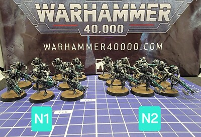 Warhammer 40k Necrons Warriors ×10 ProPainted - Necron Gauss Reapers or ...