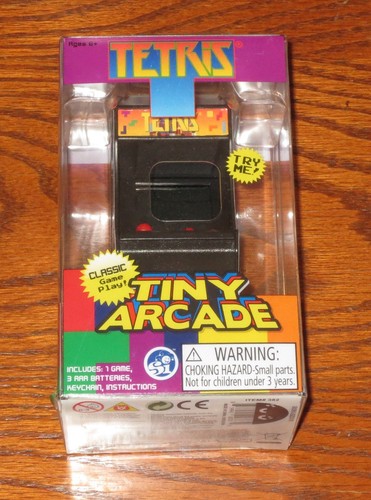 Tiny Arcade Tetris Mini Retro Game 3.5" Playable Handheld *New - Dead ...