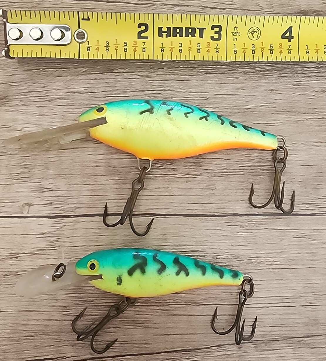 Lot Of 2 Vtg Rappala Fire Tiger Lures | eBay