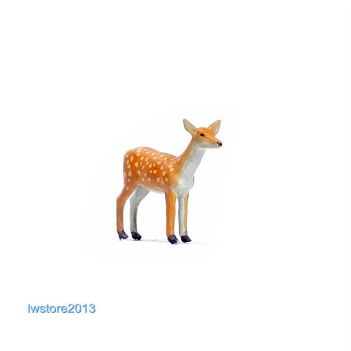 1/64 6pc Deer Animal Scene Props Miniatures Figures Model For Cars ...