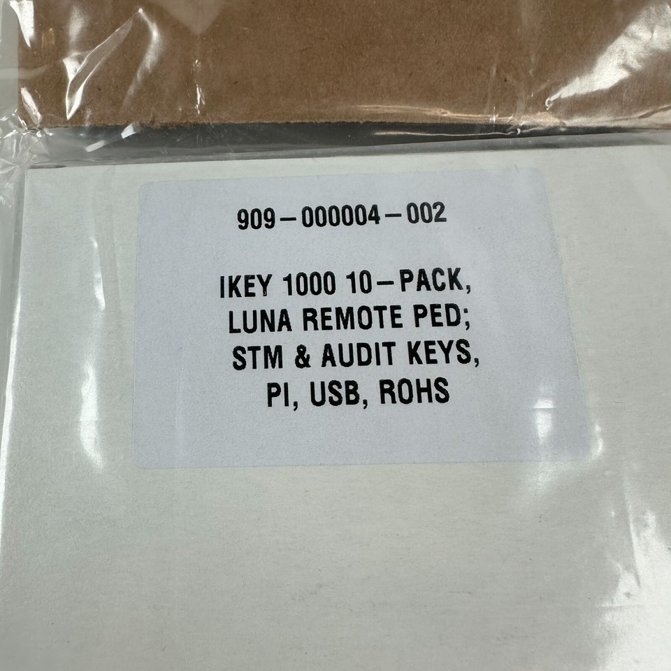 SafeNet iKey 1000 10-Pack Luna Remote PED STM & Audit Keys PI USB ROHS ...