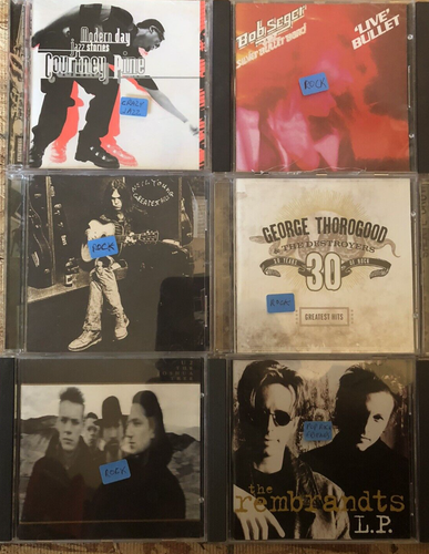 12 CD Rock lot Neil Young, Thorogood, Crow, Seger, U2, Rembrandts ...