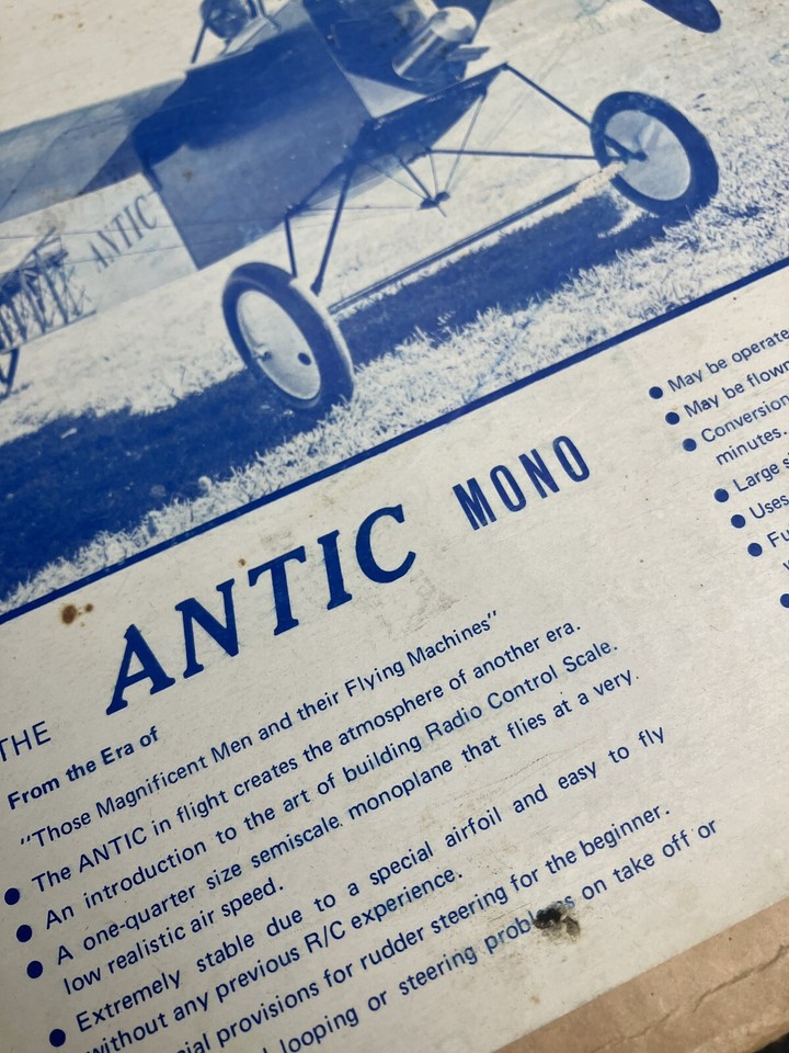 Sealed Proctor Antic Float Kit Vintage Balsa R/c Model airplane Kit | eBay