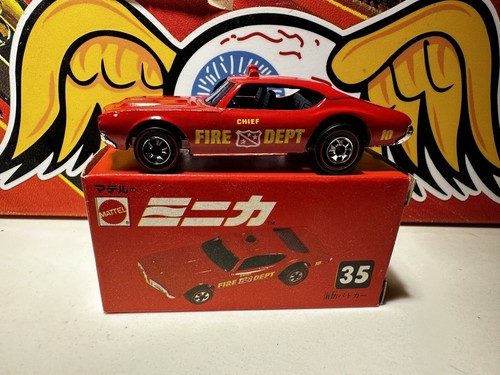 1977 Hot Wheels #35 Olds 442 Fire Chiefs Special Japan Red Box REDLINE ...