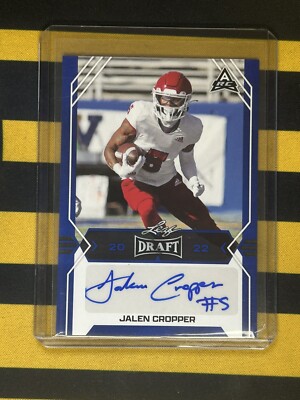 2022 Leaf Draft Jalen Cropper AUTO #BA-JC1 - Dallas Cowboys RC Rookie ...