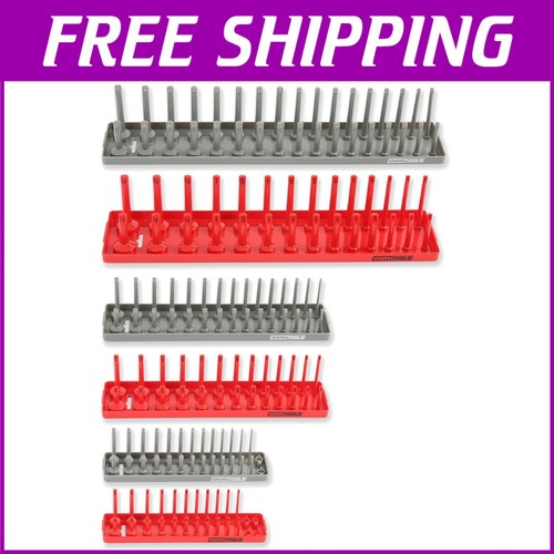 Ultimate 6-Piece Socket Organizer for SAE & Metric - Durable & Tipping ...