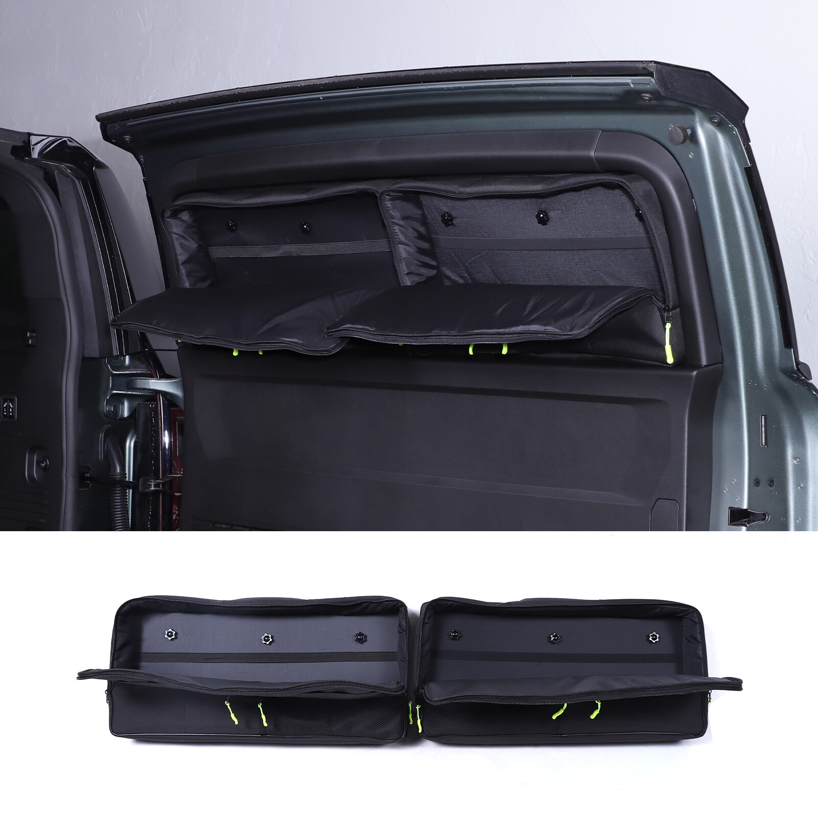 2PCS Black Tailgate Multifunctional Storage Bag Fits For Hummer EV SUV ...