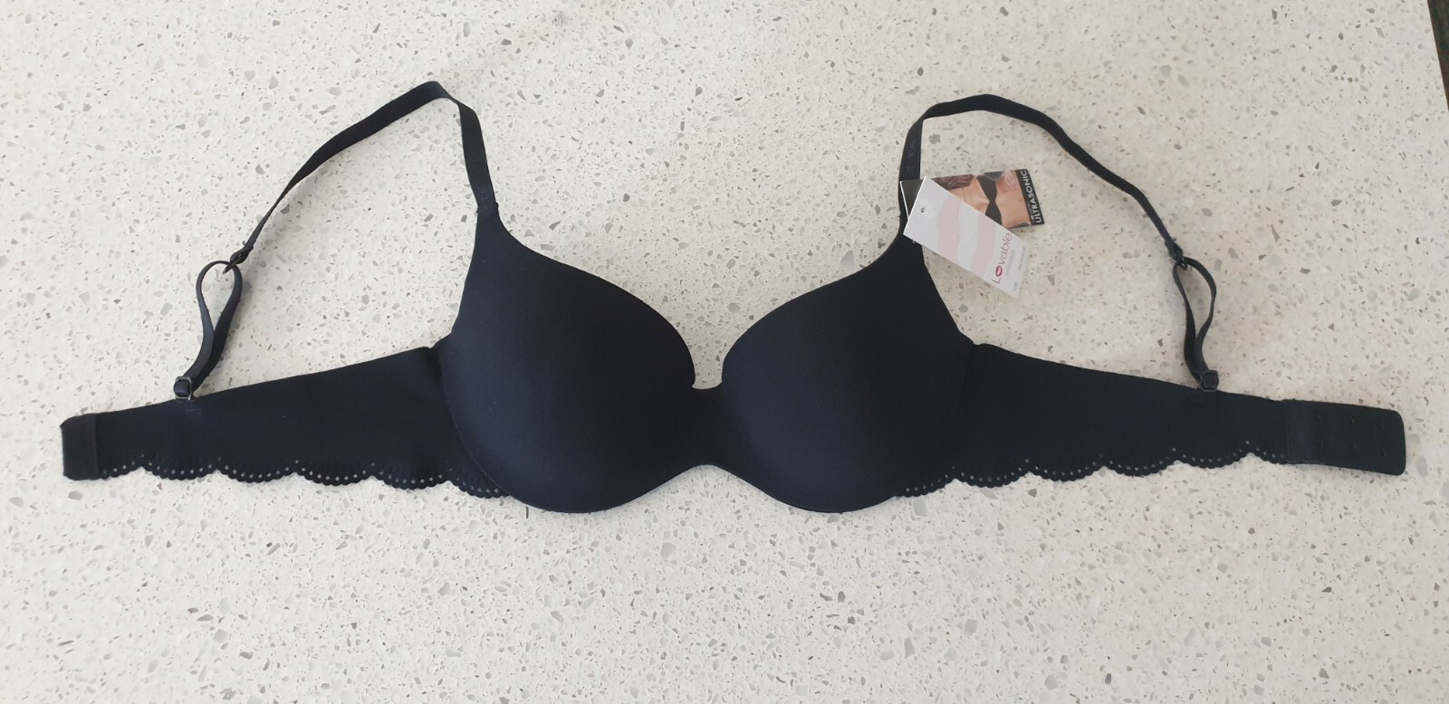 Loveable Ultrasonic Black Bra Size 10B Brand New With Tags | eBay