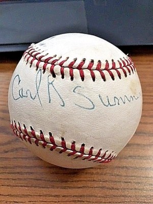 CARL SUMNER SIGNED AUTOGRAPHED OL BASEBALL! 1928 Red Sox! | eBay