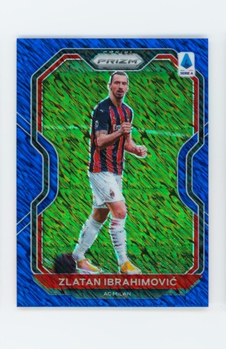 2020 Zlatan Ibrahimovic Panini Chronicles Prizm Blue Shimmer AC Milan ...