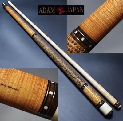 Vintage old ADAM Cue Helmstetter 1980s Lizard Wrap Pool Billiards stick ...