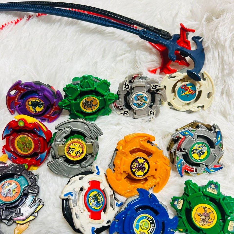 Beyblade Lot - Dranzer, Driger, Dragoon, Ulborg + Launchers & Parts | eBay