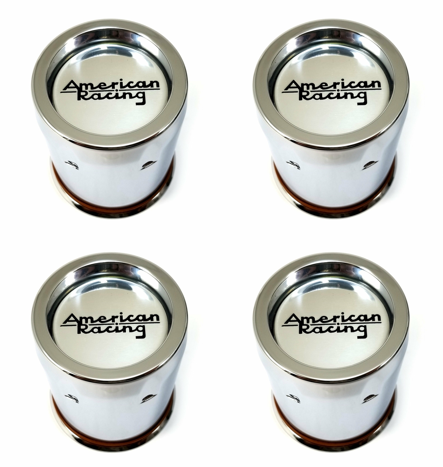 4 American Racing Chrome Wheel Center Caps for 5/6L AR923 Mod 12 AR61 ...