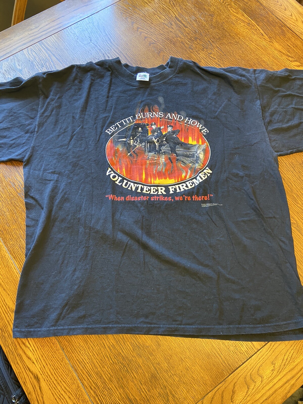 The Three Stooges Volunteer Firemen Graphic Shirt Sz 2XL | eBay