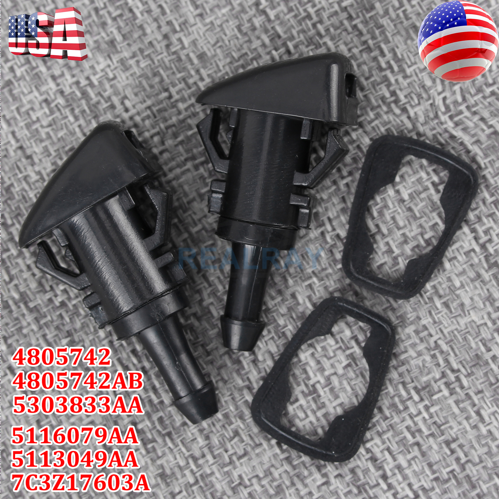 5113049AA Windshield Washer Nozzle for Dodge Grand Caravan Chrysler ...