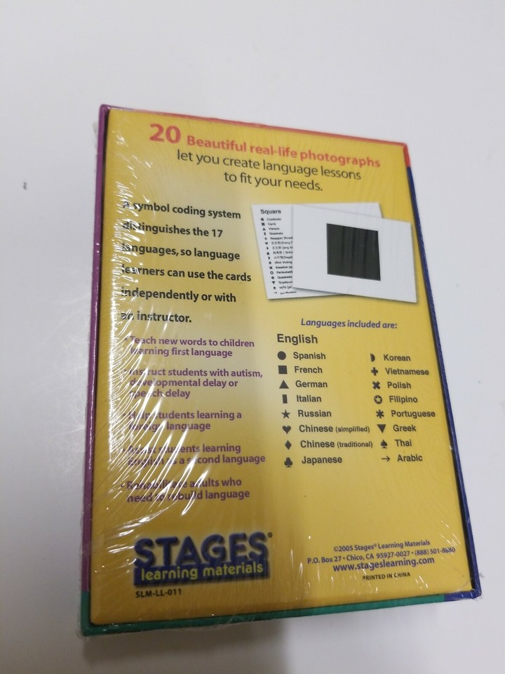 Lang-O-Learn 17 Languages Shape/Colors Flash Cards T3- Free Shipping | eBay