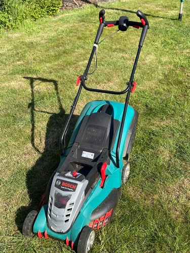 Bosch Rotak 43 LI Ergoflex Cordless lawnmower with 3 batteries | eBay UK