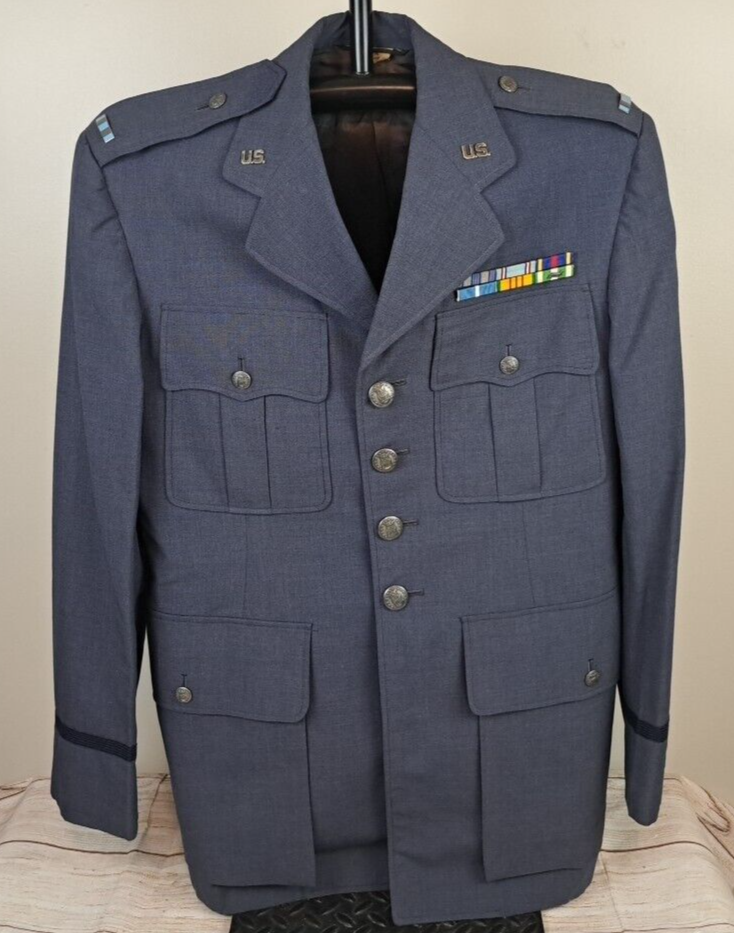Vintage Vietnam Era CWO4 Chief Warrant Officer Blue Wool Coat USAF Air ...