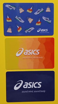 ASICS CARDS "3 CARDS" BRAND NEW ⚽️ GREAT PRICE 🎾 NO VALUE | eBay