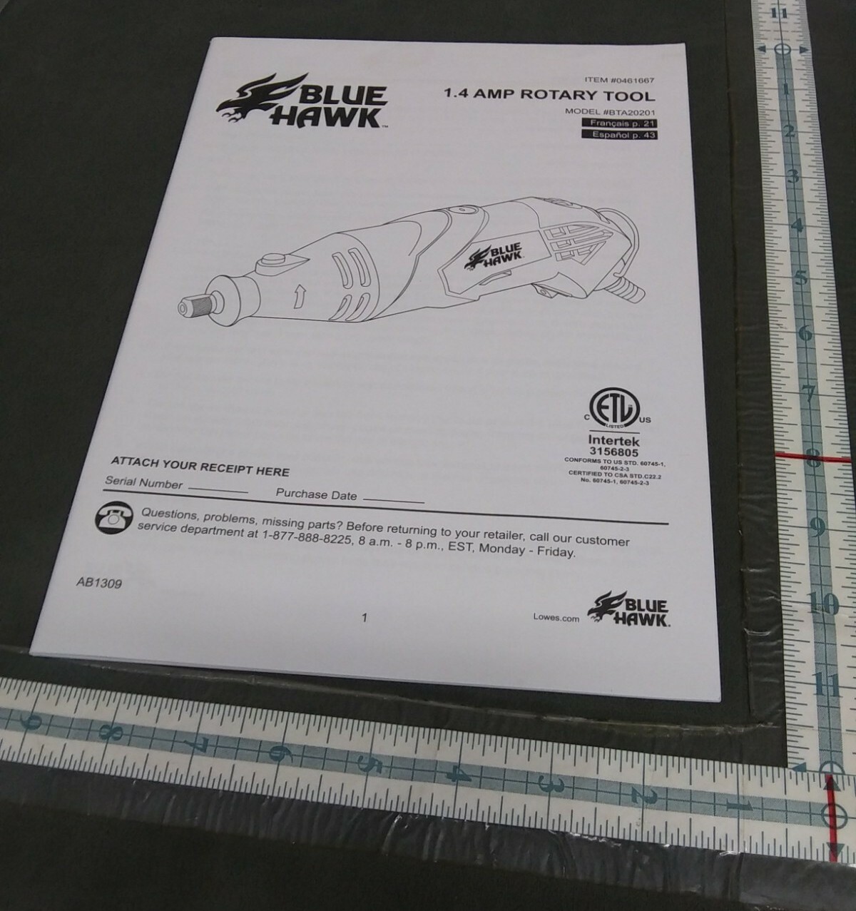 Blue Hawk 1.4 Amp Rotary Tool Bta20201 manual | eBay