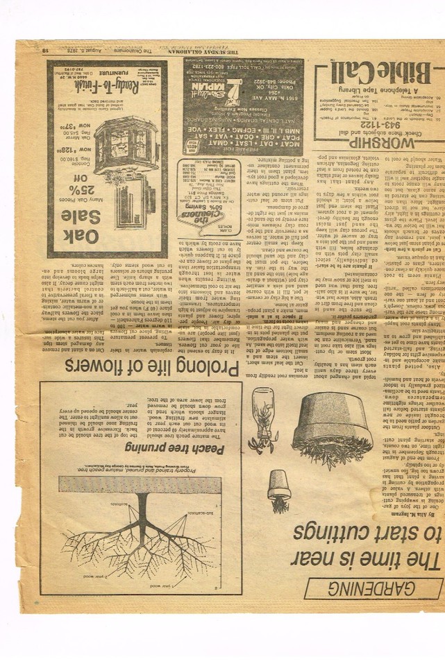 August 1978 VTG Daily Oklahoman Newspaper Pages Sears Ad Kansas Concert ...