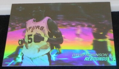 #1 NICE 1991 Upper Deck "David Robinson Rebounds" Hologram Basketball ...