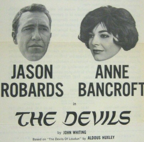 The Devils Flyer ONLY 1965 Jason Robards Anne Bancroft Aldous Huxley ...