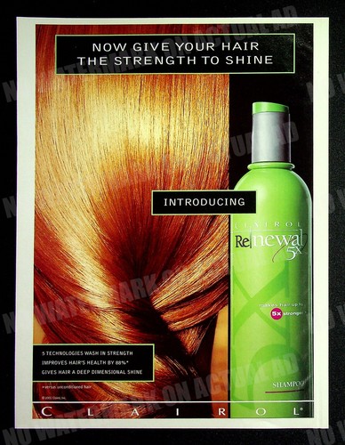 Clairol Renewal Shampoo 2001 Trade Print Magazine Ad Poster ADVERT | eBay