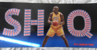 NBA LA Lakers Shaquille O'neal Nestle Poster "It's Crunch Time" 25 in x ...