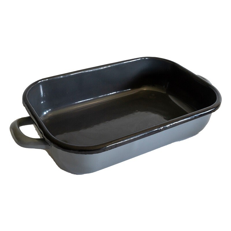 Urban Style Grey 26cm Enamel Baking Dish Roasting Oven Bakeware ...