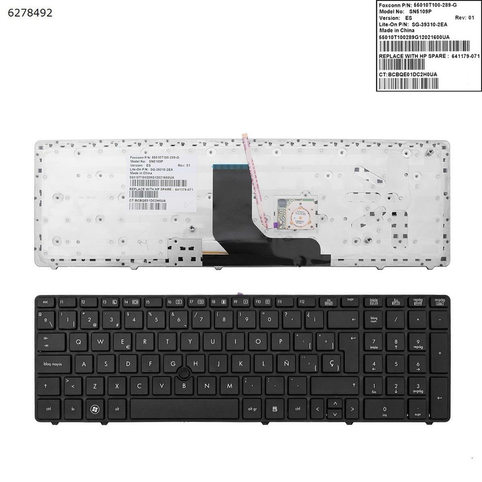 NEW keyboard HP Probook 6560b 6565b 6570b 6575b Spanish Teclado pointer ...