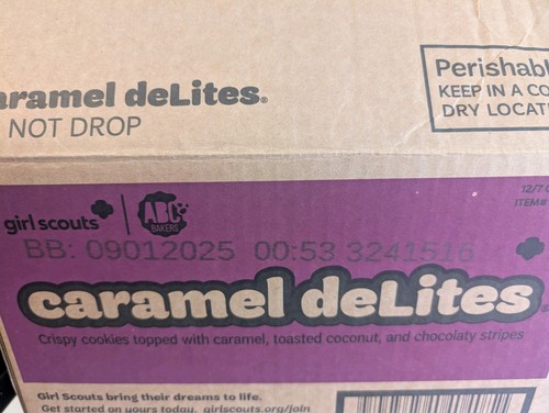 Girl Scout Cookies Caramel Delites 12 Boxes | eBay