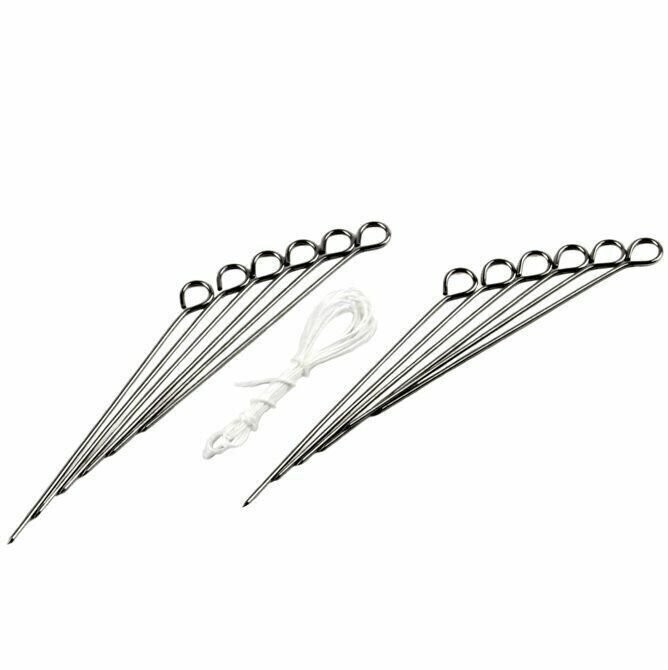 Chef Craft Poultry Meat Trussing Turkey Lacing Kit - with 12 Pins & 54 ...