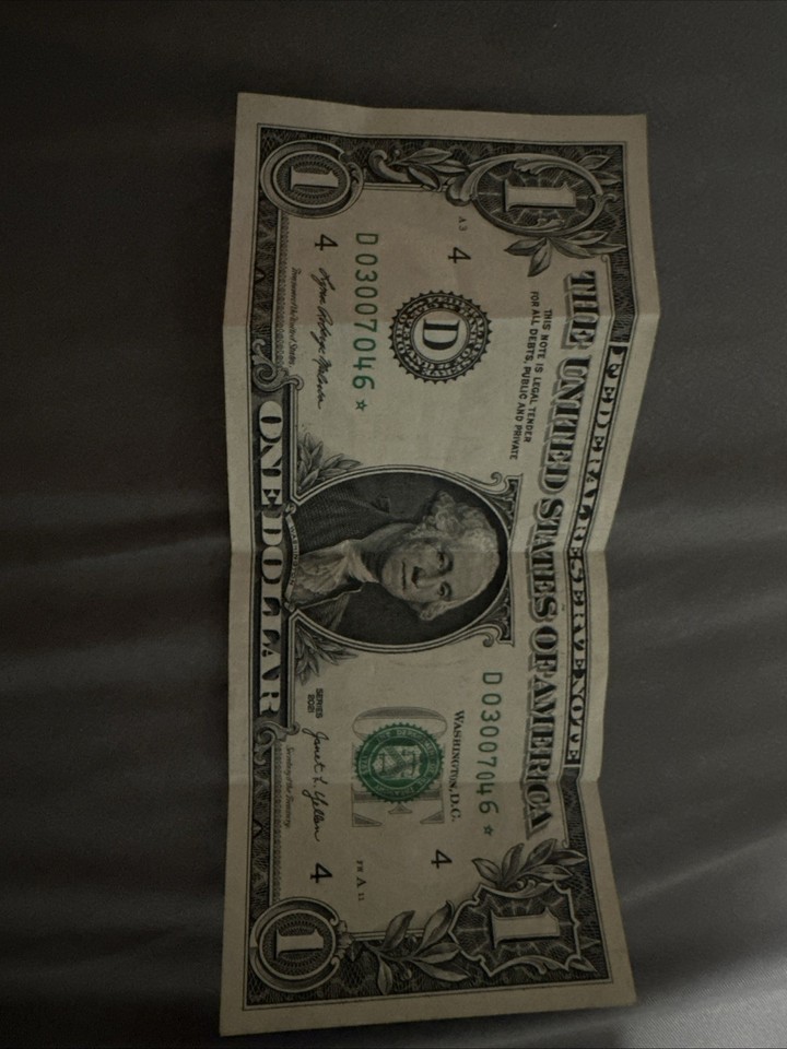 Billete De Un Dólar Con Estrella Serie 2021 | eBay