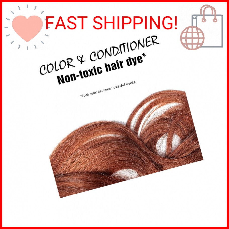 Light Mountain Henna Hair Color & Conditioner - Bright Red Hair Dye for ...