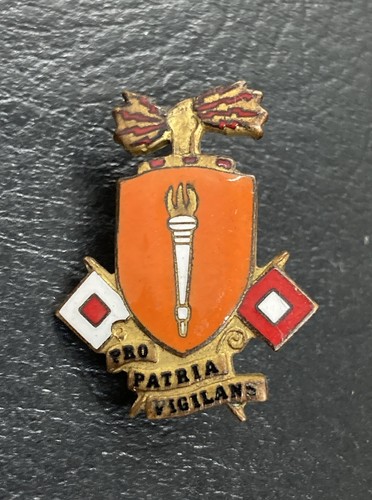 VTG Vietnam War Era Army Signal Corps School Motto Pro Patria Vigilans ...