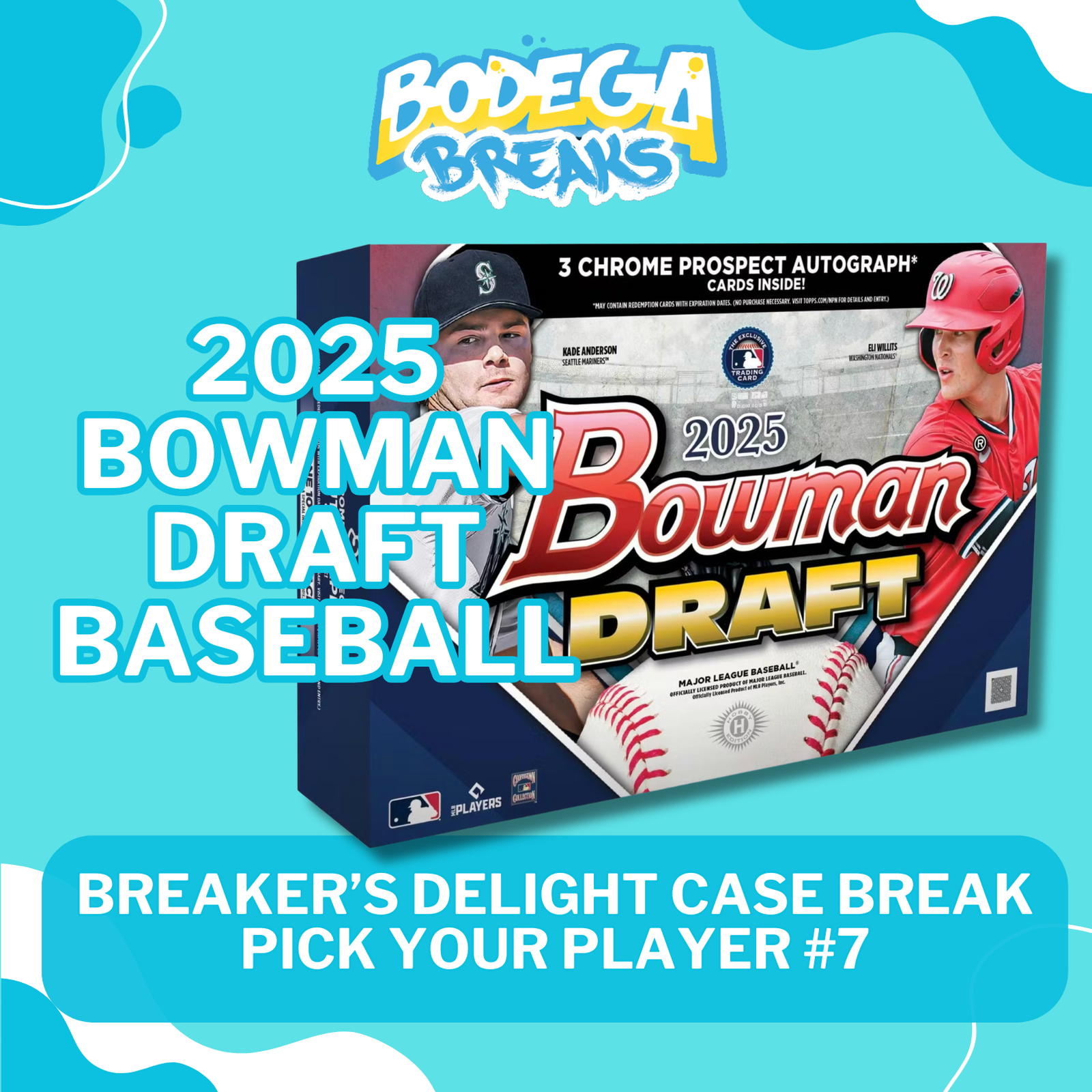 Landon Hodge -2025 Bowman Draft Baseball - Breakers Delight Case Break ...