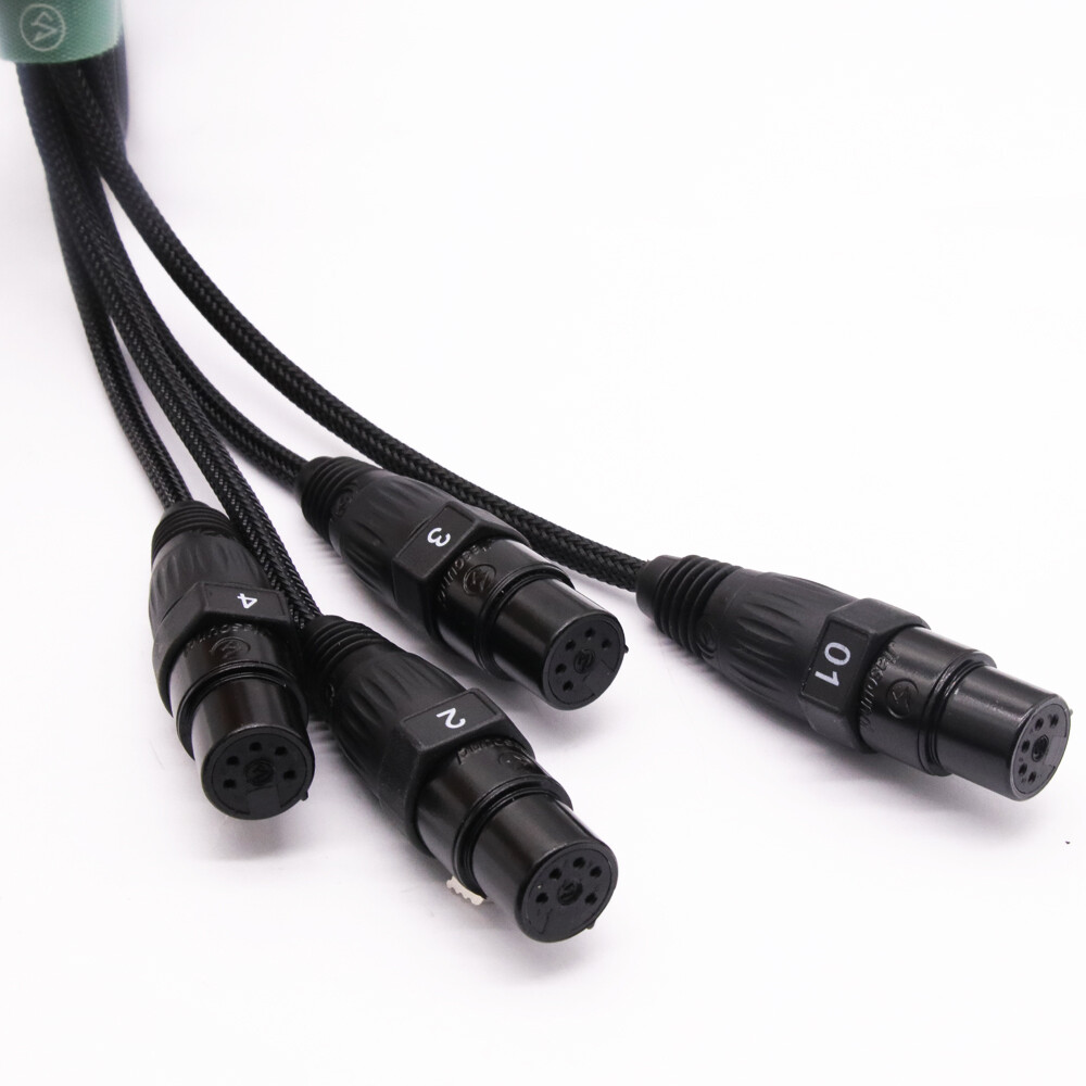 4 Channel 5-Pin XLR Male Female to Single Ethercon Audio Network Cable ...