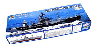 TRUMPETER 05715 Military Model 1/700 War Ship USS Blue Ridge LCC-19 ...