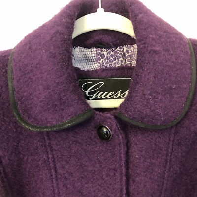 Guess Purple Coat Size M | eBay