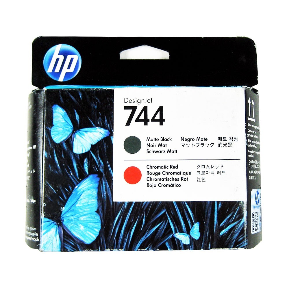 Genuine HP 744 Matte Black/Chromatic Red Printhead HP DesignJet Z2600 ...