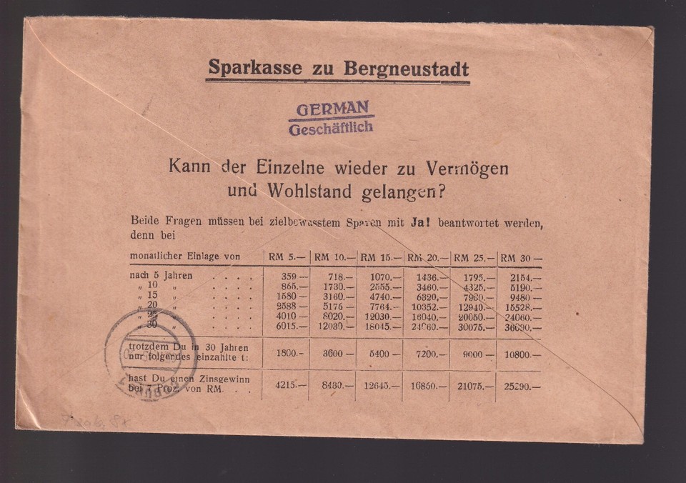 Am-Post, Mi. 8x (2), 7zab,R-Bergneustadt 30.10.45,Intéressante Rs Le ...