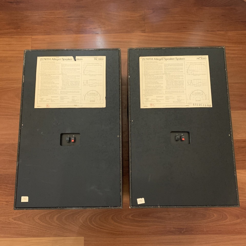 Vintage Zenith Allegro MC3000 Floor Speakers | eBay