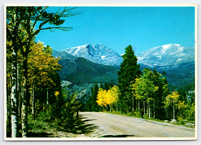 Vtg Postcard Mt Ypsilon Trail Ridge Road Rocky Mountain National Park ...